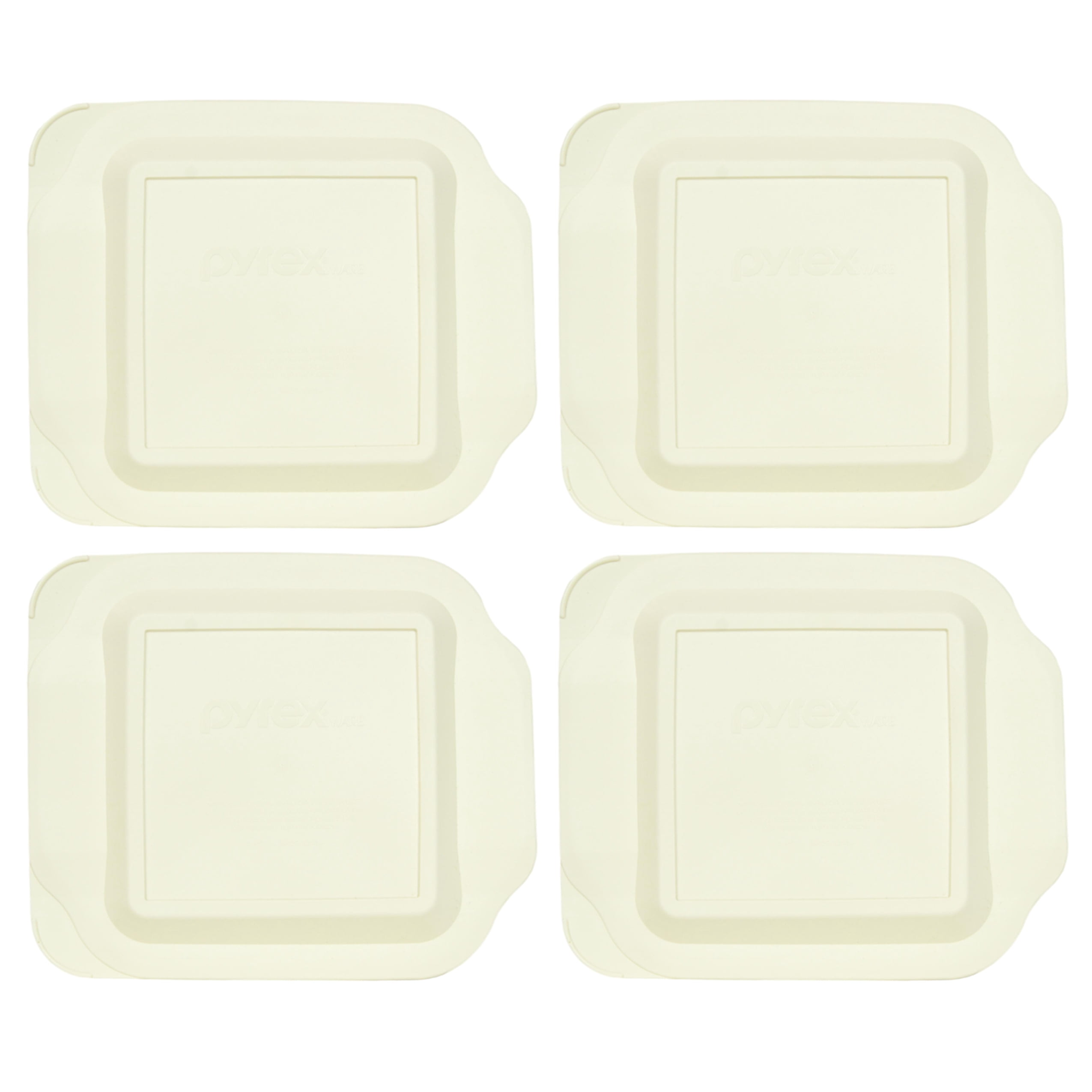 Pyrex Replacement Lid 222-PC 2-Qt Cream Plastic Cover 4-Pack for Pyrex ...