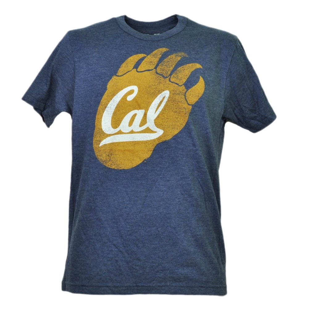 NCAA California Golden Bears Cal Tshirt Tee Mens Navy Short Sleeve Paw ...