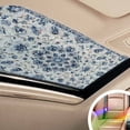 Boho Floral Window Privacy Film Rainbow Static Cling Stain Glass Window ...