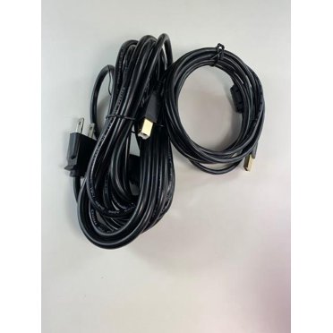 [UL Listed] OMNIHIL 30FT AC Power Cord+8FT USB-B Cable Compatible with ...