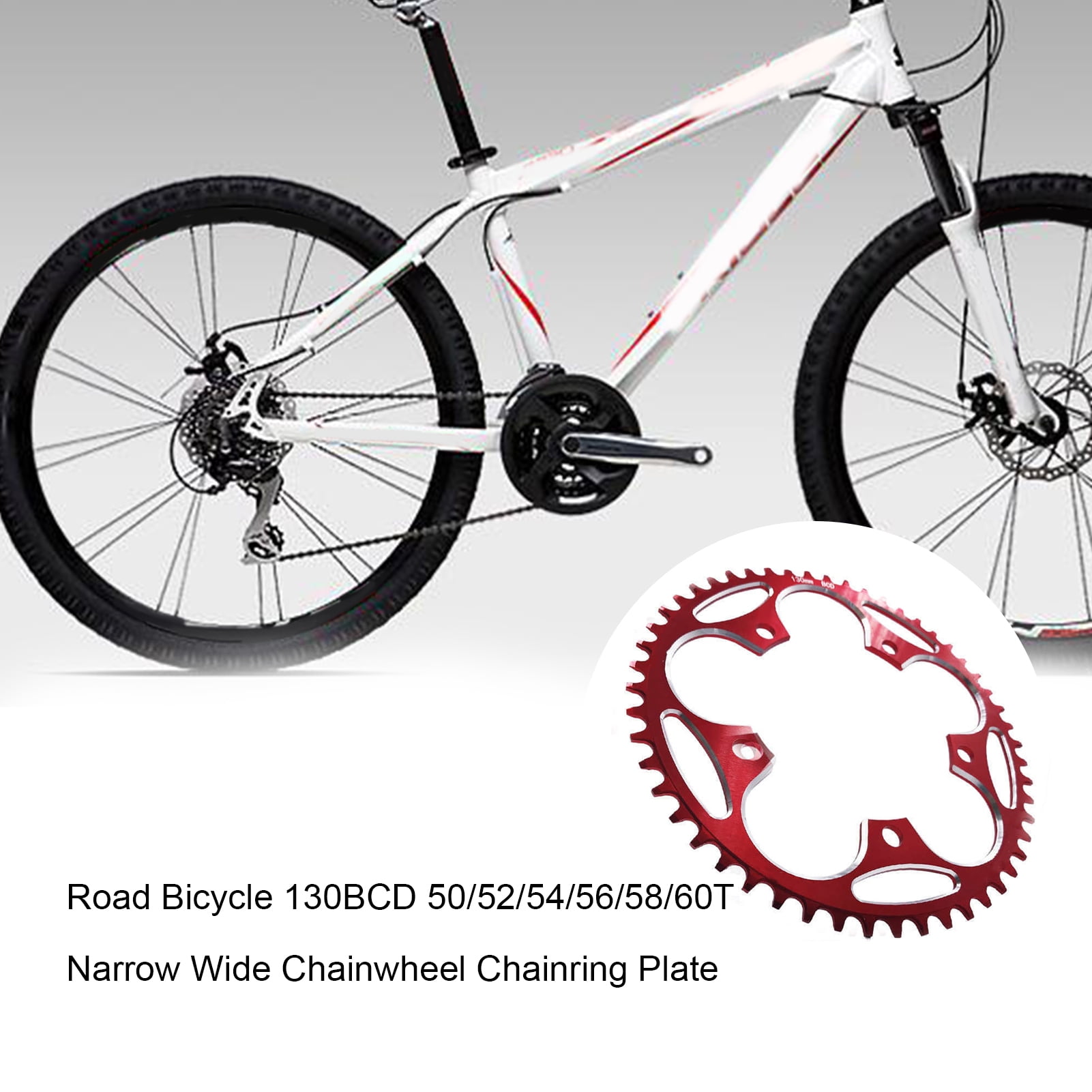 SPRING PARK 130BCD Chainring 50/52/54/56/58/60T Narrow Wide Teeth ...