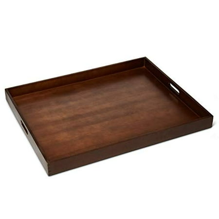 CRUCIALTREATS 30 x 24 Inches Extra Large Rectangle Ottoman Tray with ...