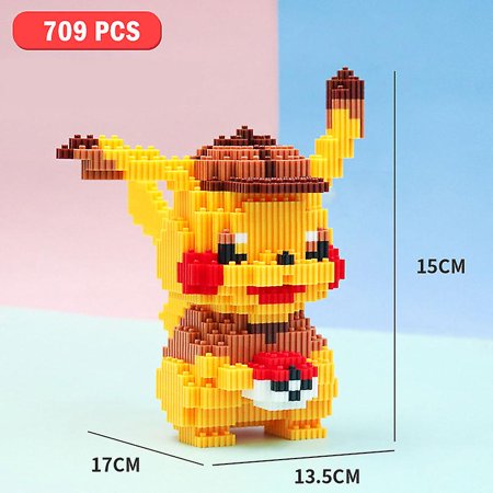 Pokemon Building Blocks Pikachu Series Creative Mini Blocks Kids Funny ...