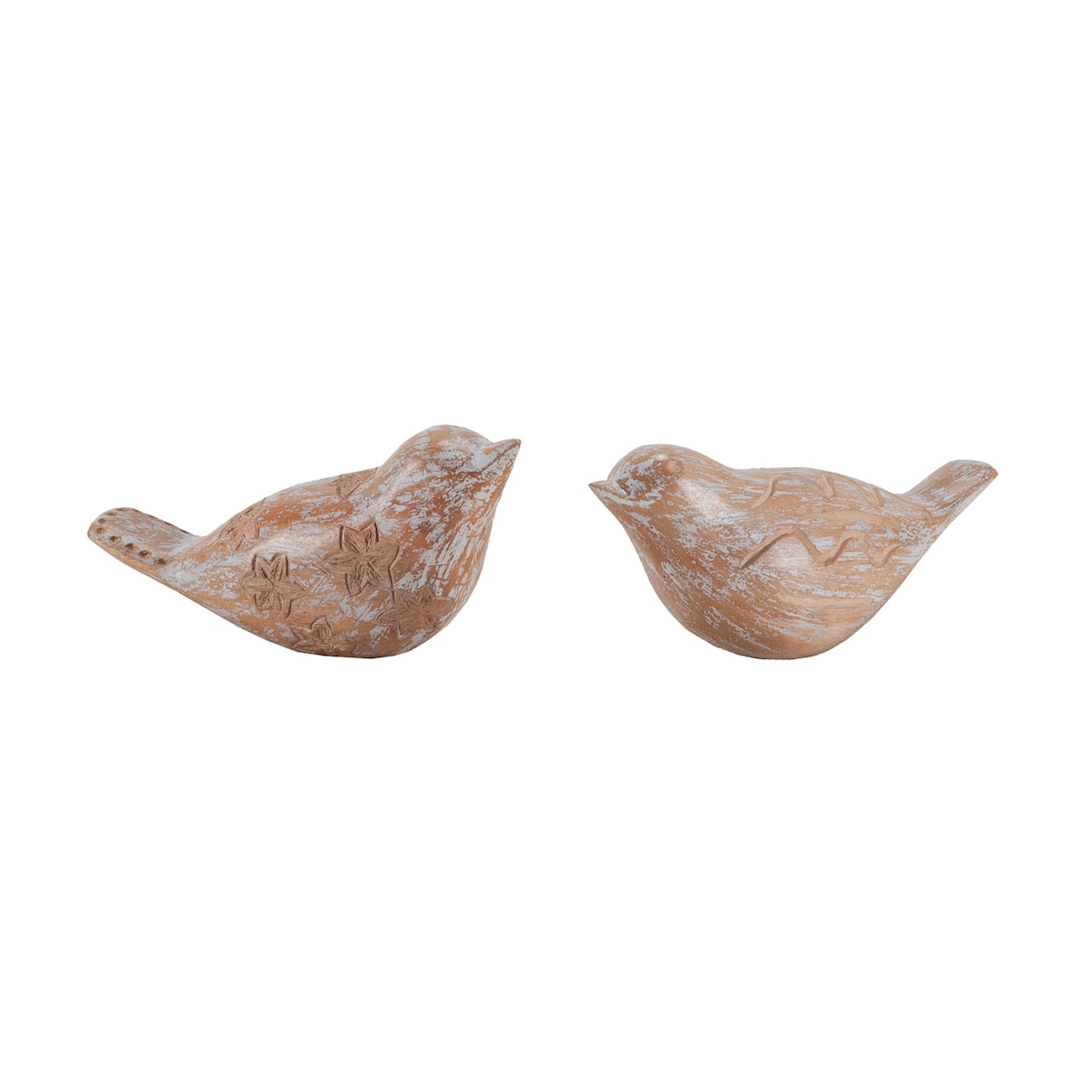 Carved Albasia Wood Birds - Walmart.com
