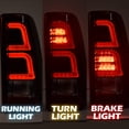 PIT66 LED Tube Tail Lights, Red Lens Brake Lamps, Fit Chevy Silverado ...