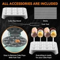 Cake Pop Maker Machine Set with Cake Pop Stand, Sticks & Fork Tool, 12 ...