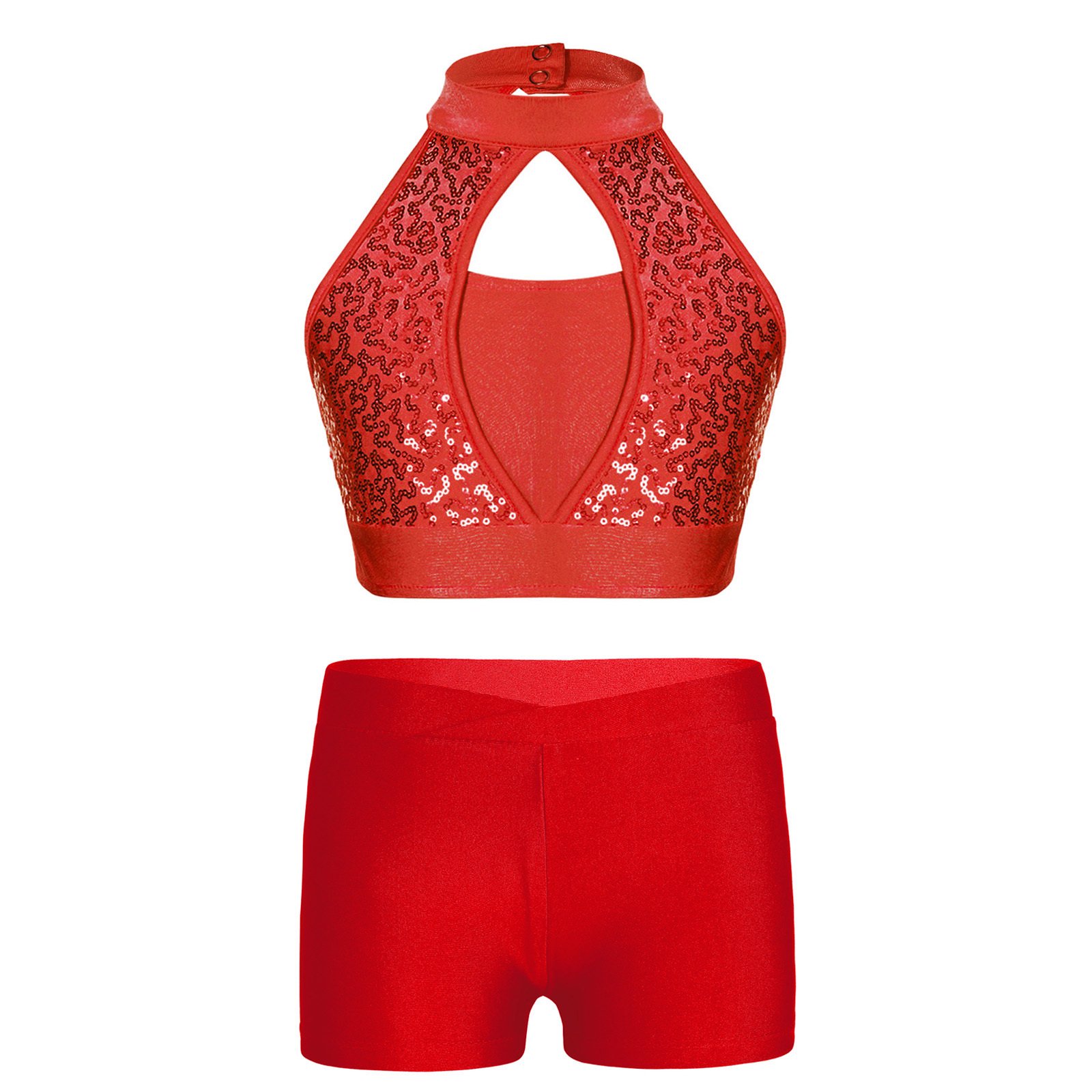 Click here for Yizyif Kids Girls 2 Piece Tracksuit Sequin Crop To... prices