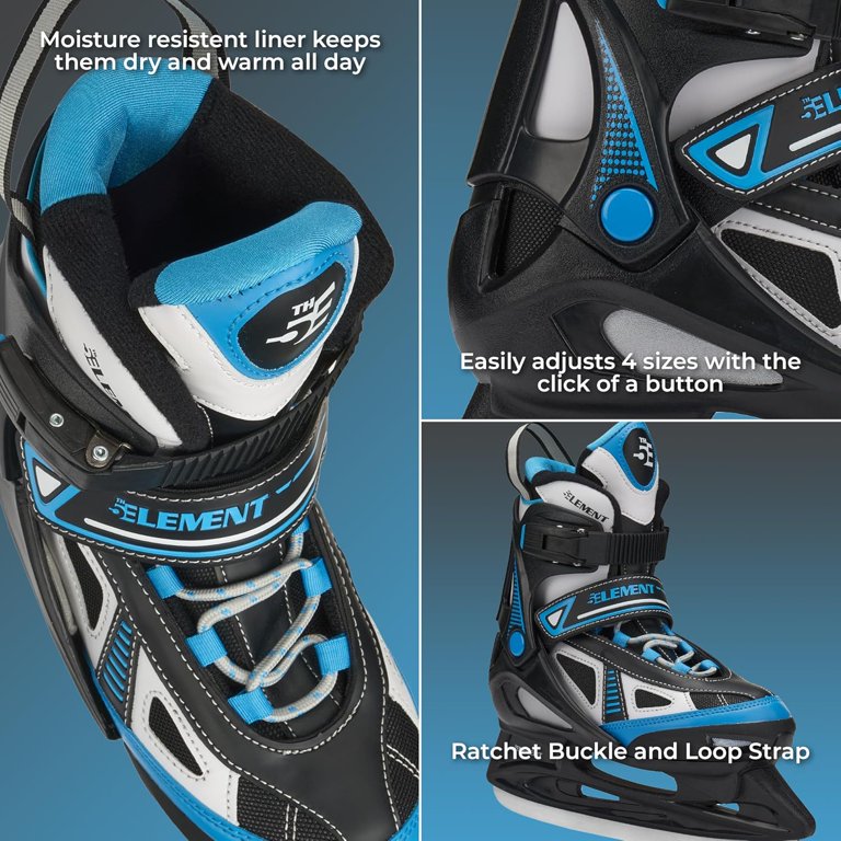 Kids Ice Skate Adjustable Kids Ice Hockey Skates - 5th Element Stealth ...