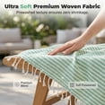2-in-1 Convertible Beach Towel Bag, Stripe Tassel Beach Sand-Repelling ...