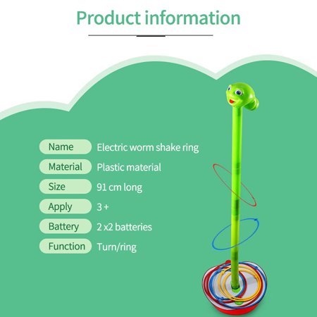 Electric Shake Worm Ring Game Interactive Ring Game Toy Throwing Ring ...