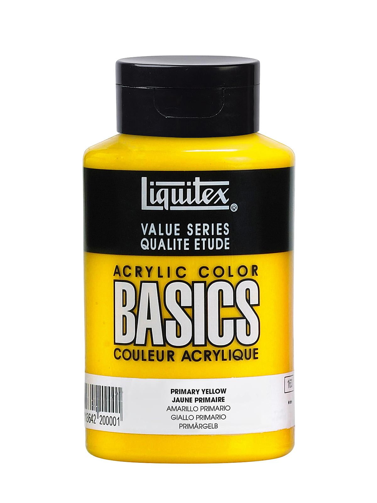 Basics Acrylics Colors primary yellow, 13.5 oz., flat cap squeeze ...