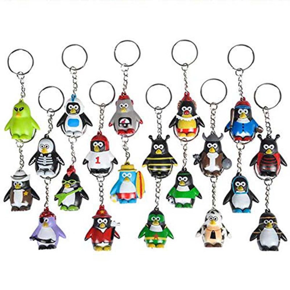 20 Piece - 1.5" Collectable Penguin Keychains - Walmart.com