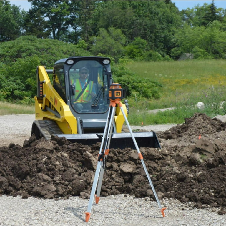 Dual slope rotary laser store