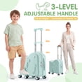 Advwin Kids 2PCs Ride On Luggage Set with 3D Dinosaur Design, 17 ...