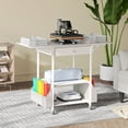 Craft Cart Compatible with Cricut Machine, Crafting Table Heat Press ...