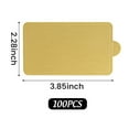 Mini Square Golden Cardboard Cake Base,Single Cupcake Container 100 ...