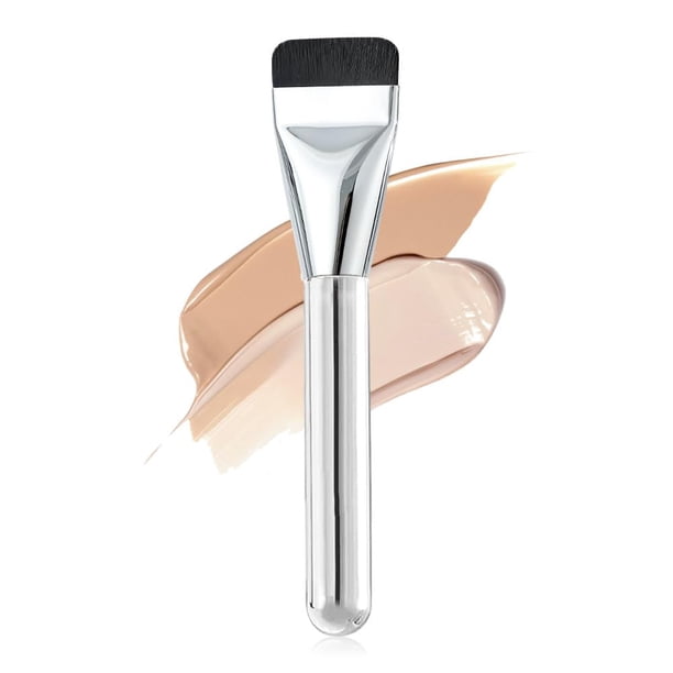 Brocha de base de cabeza plana para maquillaje líquido Brocha de ...
