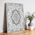 Bohemian Canvas Wall Art for Living Room, Vintage Distressed Grey ...