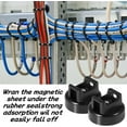 Heavy-Duty Magnetic Zip Tie Mounts,10Pcs Multipurpose Cable Holder with ...