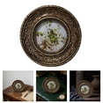 Antique Bronze Round Wall Mount and Tabletop Resin Photo Frame With ...
