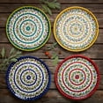 Ceramic Palestine Colorful Vine Yellow Dinner Plate - Walmart.com