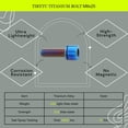 6PCS Titanium Bolts M8X25mm with Washers, Lightweight Design | Ideal ...