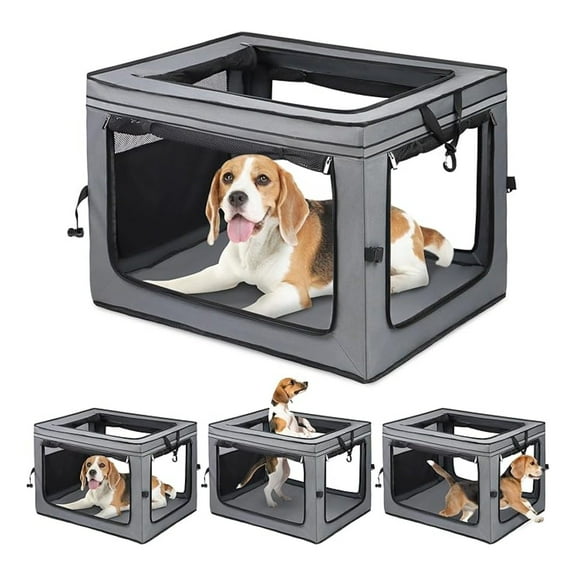 Dog Crates,Collapsible Soft Travel Crate for Medium Dogs (3 Year ...