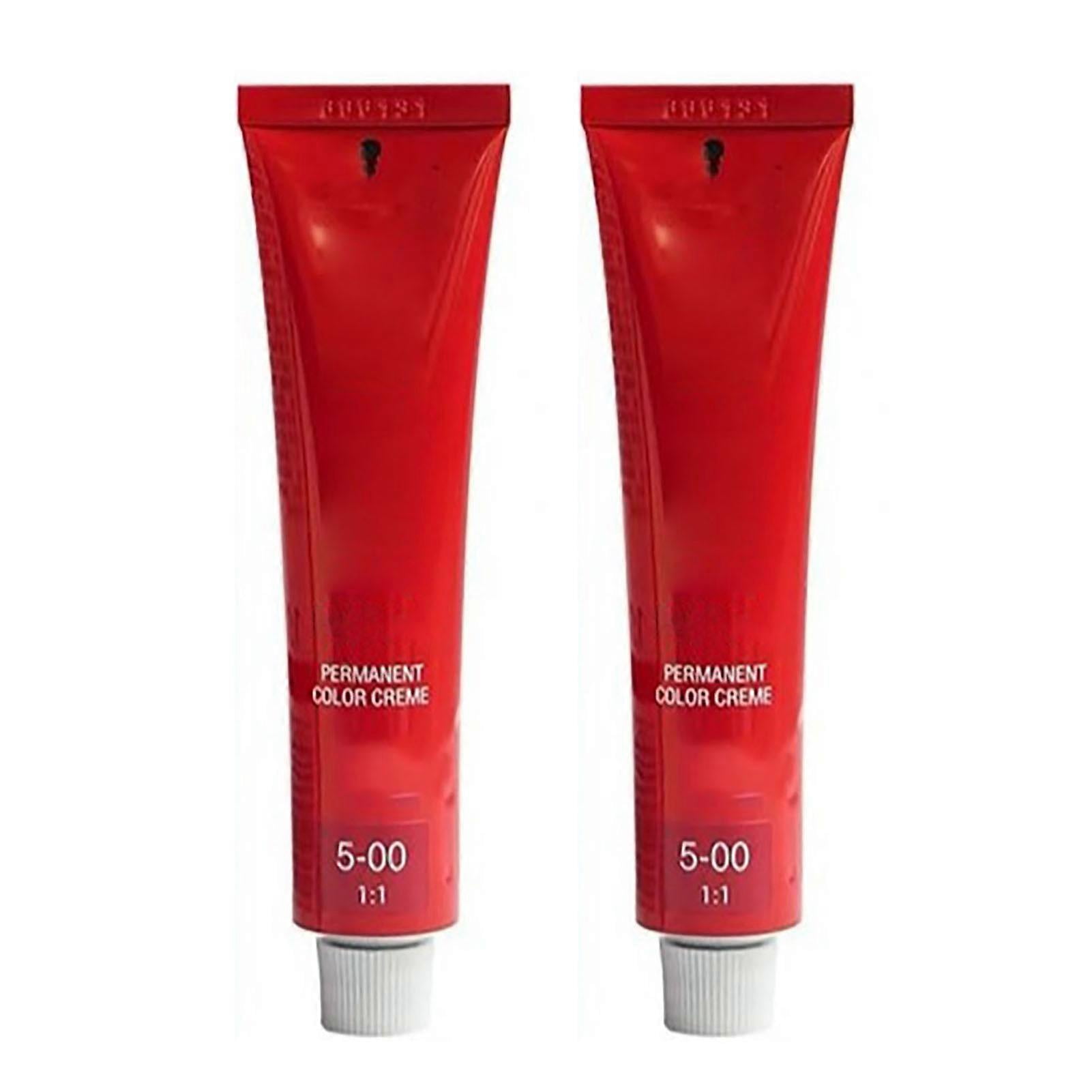 2pcs Black Dark Brown Permanent Color Cream Permanent Hair Dye Gray ...