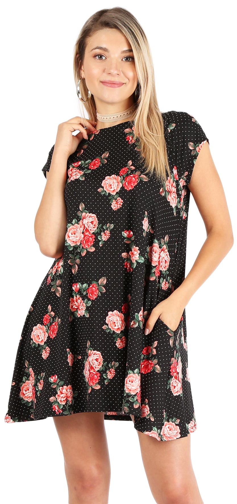 Simlu - Casual T Shirt Dress For Women Flowy Tunic Dress with Pockets ... Simlu - Casual T Shirt Dress For Women Flowy Tunic Dress with Pockets ...
