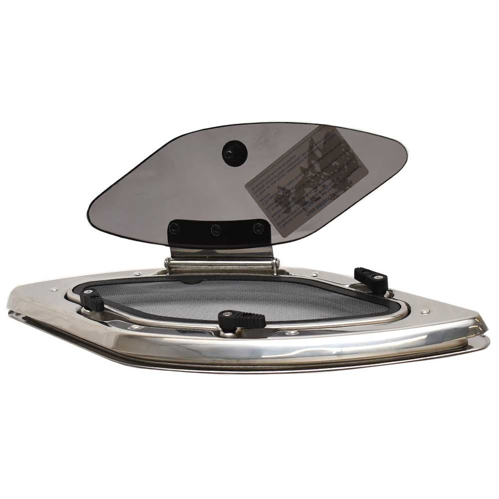 Bomar Boat Portlight Window 2440445 | w/ Screen 17 x 6 Inch Stainless ...