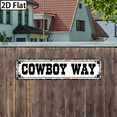 2D Flat, 1pc Vintage Western Cowboy Way Metal Wall Sign - Rustic ...