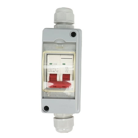 Circuit Breaker MCB 2P DC 500V 32A Disconnect Switch with IP65 ...
