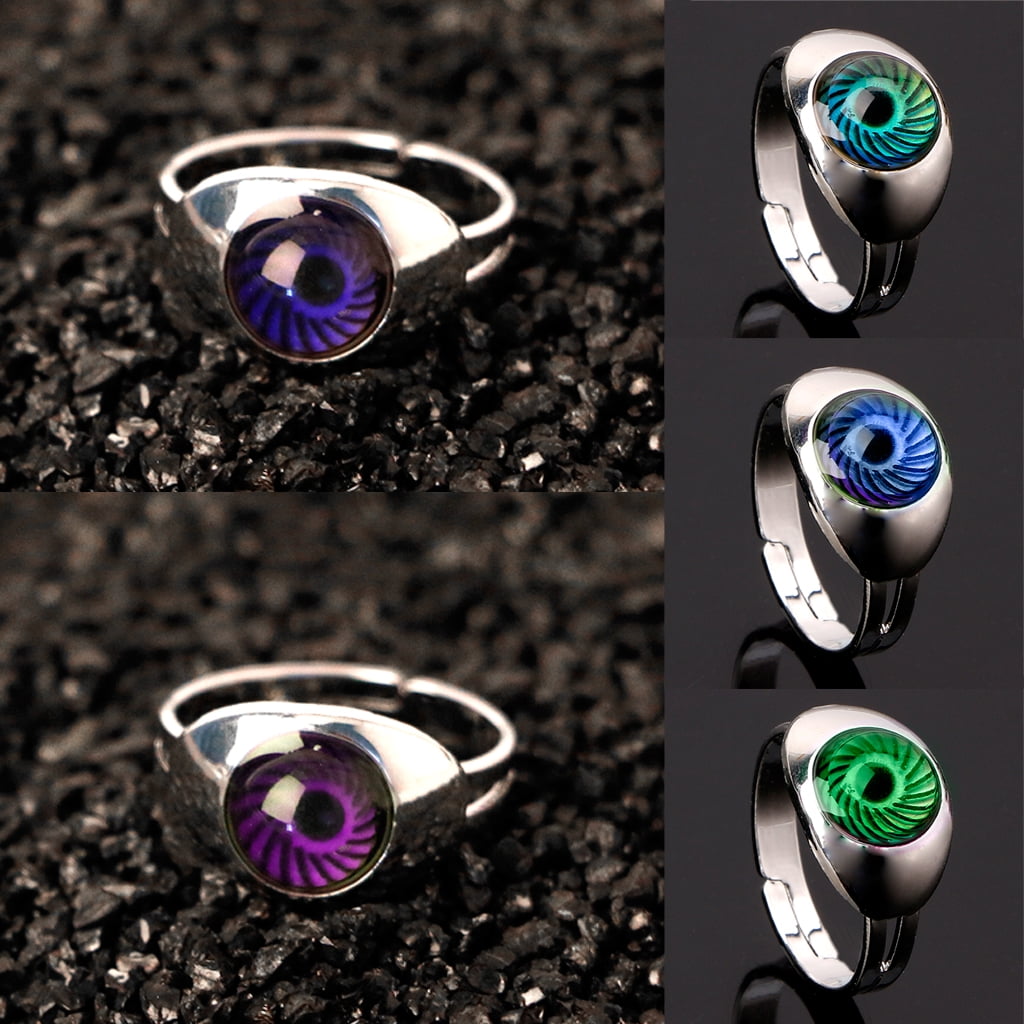 ESTONE Magic Eye Shape Color Change Mood Ring Emotion Feeling ...