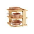 Lavish Home 3-Tier Bamboo Corner Shelf Space Saving Rack - Walmart.com