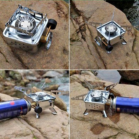 Mini Foldable Stove Stainless Steel Courtyard Garden Hiking BBQ ...