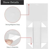 Gift Box with Lid for Presents 10x8.7x3.5Inches with Ribbon and ...