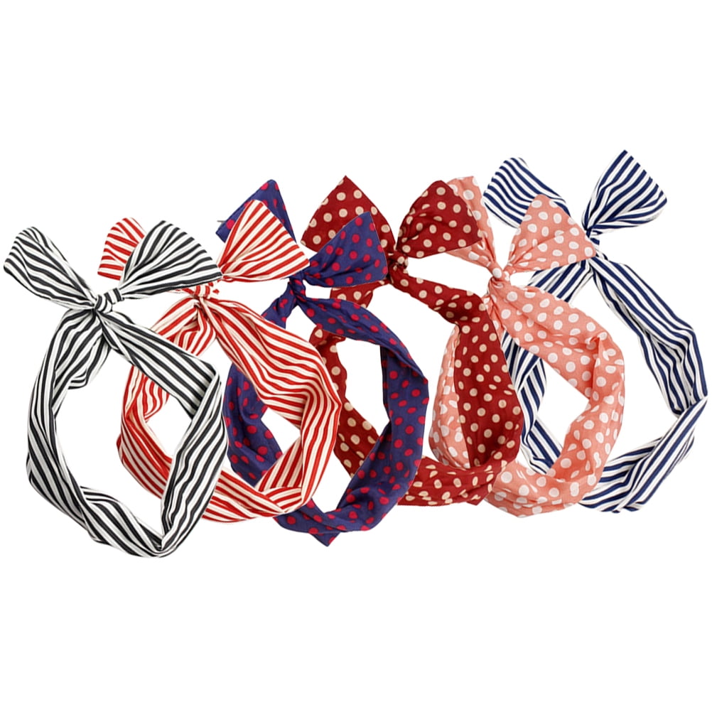 Click here for Oulii 6pcs Bow Headbands For Girls Wire Headband W... prices