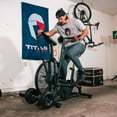 Titan Fitness Indoor Workout Cardio Stationary Fan Bike, 114 LB, Black ...