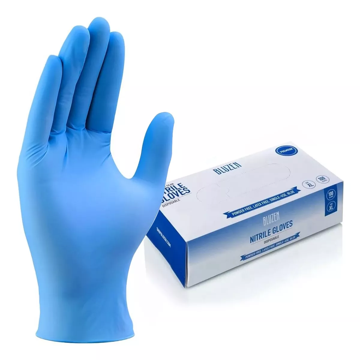 Guantes De Nitrilo Libre De Latex Resistentes Azul 100 Pzs | Walmart en ...