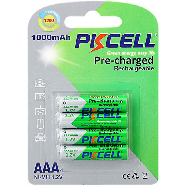 PK Cell 1.2V Precharged Low Self Discharge Rechargeable AAA Battery ...