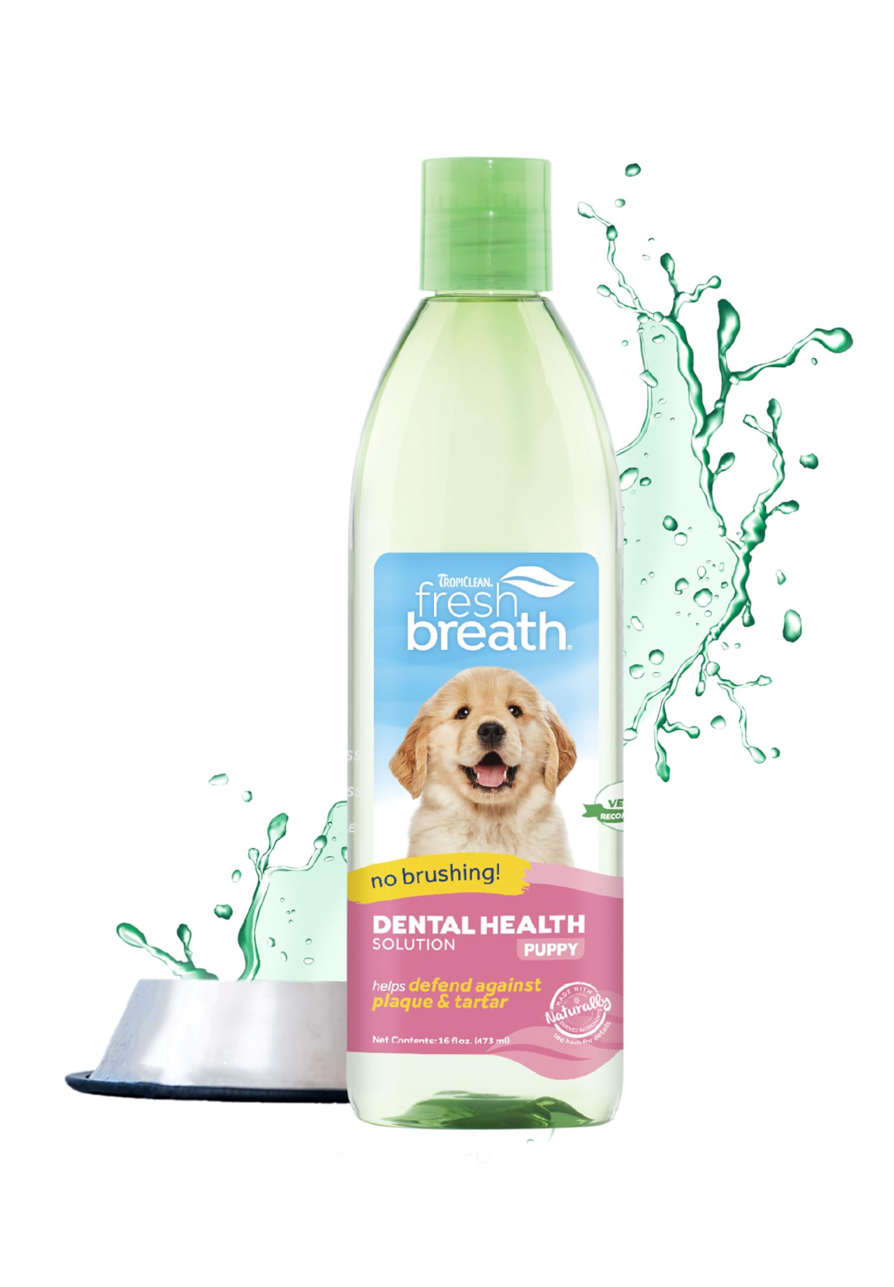Aditivo de agua para el cuidado bucal de perros TropicLean Fresh Breath ...