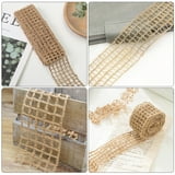 1 Roll Wired Wrapping Rope Packing Jute Rope DIY Arts Crafts Hollow out ...