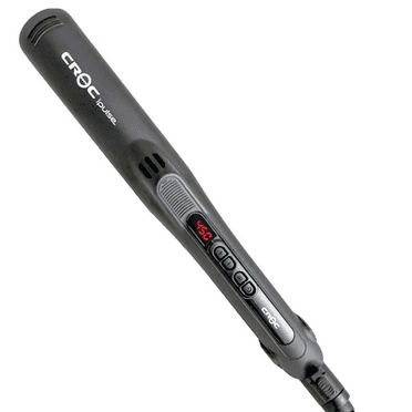 Croc Premium Black Titanium Hair Straightening Flat Iron 1.5" - Walmart.com