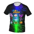Blox Fruits Casual Men's T-Shirts Classic Crew T-Shirt Tops Slim Fit ...