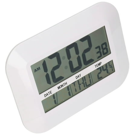 Desktop Wall Mounted Alarm Clock, 8 Different Languages Real Time ...
