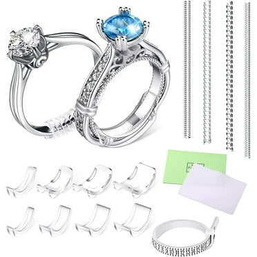 8 Sheets/ 152 Pieces Invisible Ring Sizer Adjuster Ring Spacer Ring ...