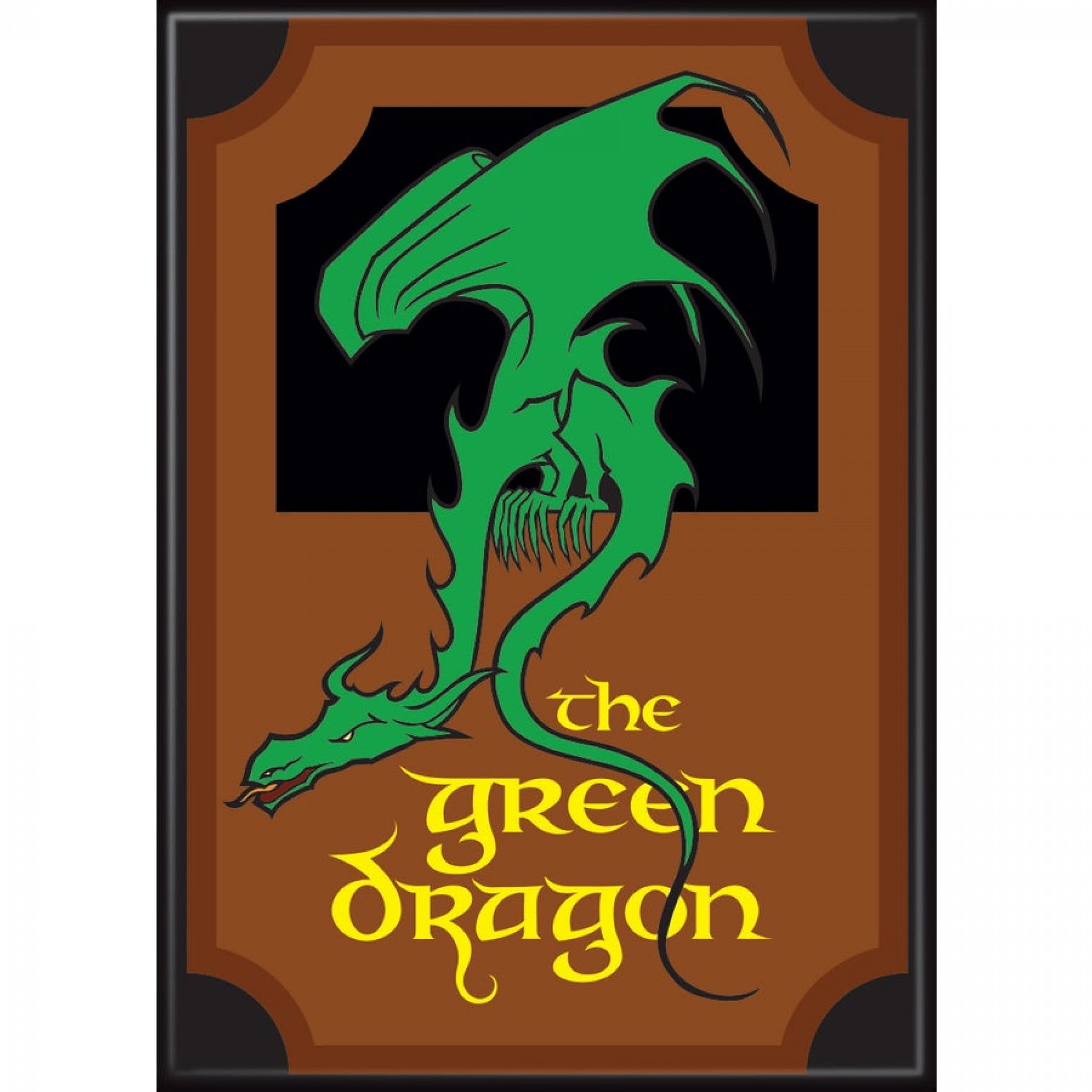Lord of The Rings The Green Dragon Sign Magnet - Walmart.com
