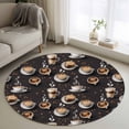 3.3ft Round Rug Coffee Area Rugs for Living Room Bedroom Washable Non ...
