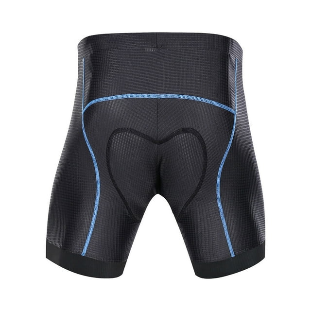 FIEWESEY Men's Cycling Shorts Padded Bicycle Riding Half Pants Bike Biking Tights (Blue, XXXL ...