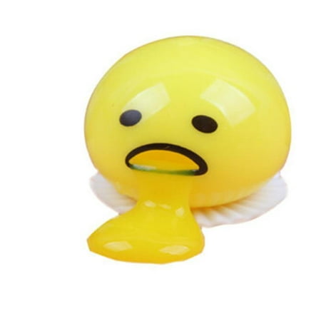 Vomiting Egg Cute Round Vomiting Sucking Egg Yolk Toy Vent Tweak Stress ...